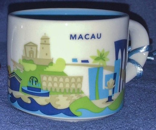 You Are Here Ornament – Macau – Starbucks Mugs