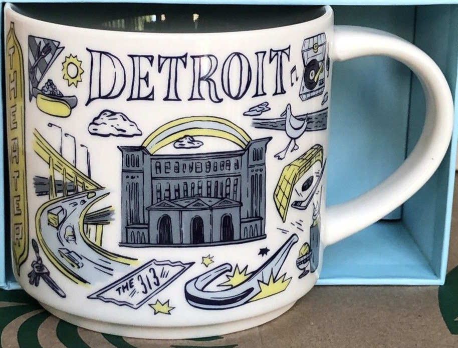 Been There – Detroit 2 – Starbucks Mugs