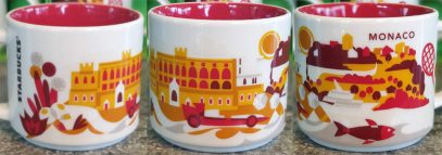 You Are Here – Monaco – Starbucks Mugs