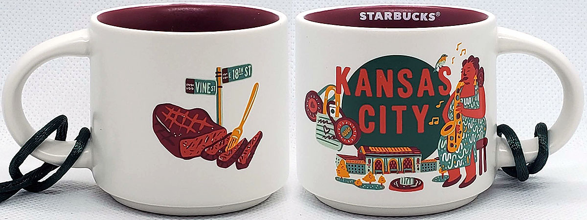 Discovery Series Ornament – Kansas – Starbucks Mugs